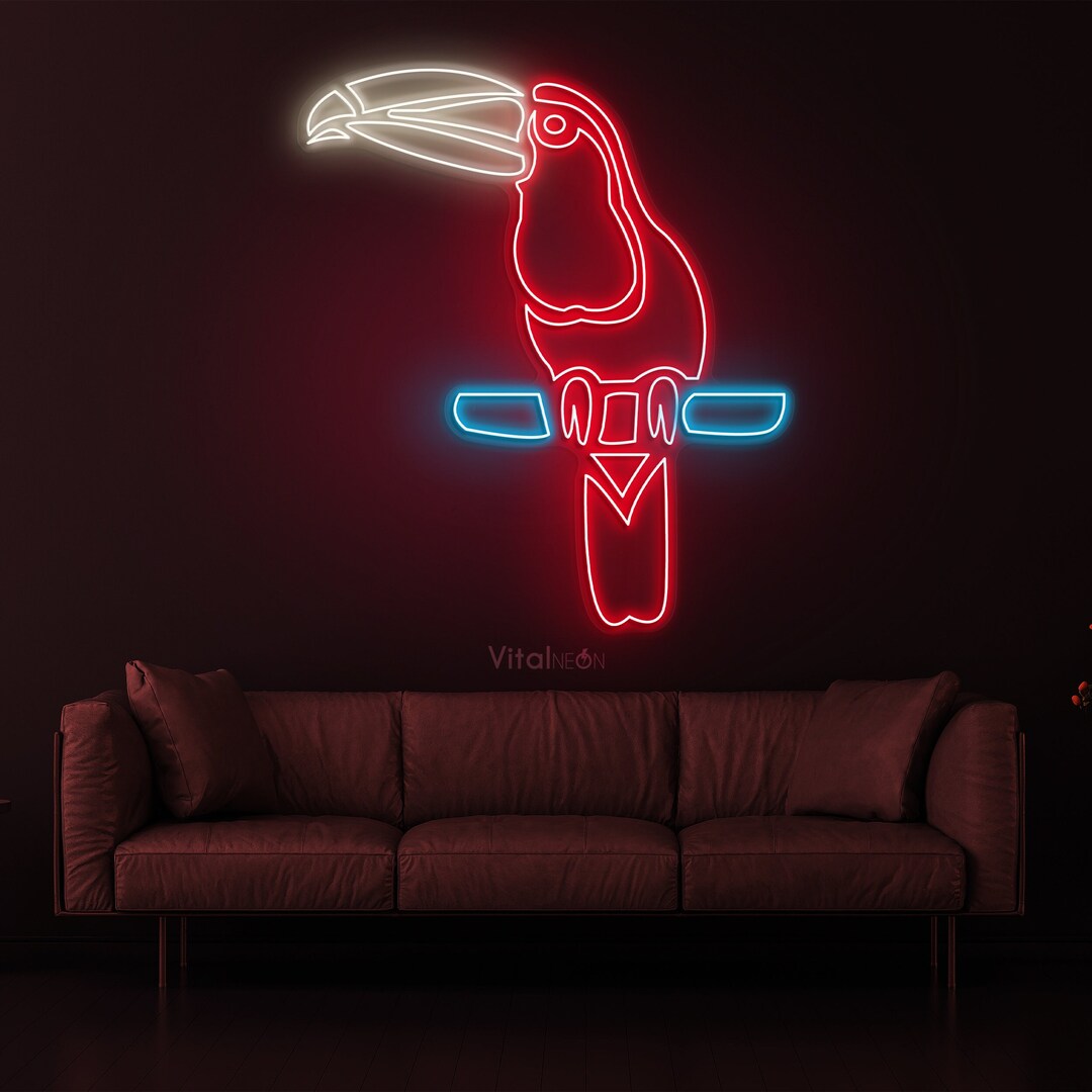 Toucan Neon Sign, LED Toucan Bird Light for Tropical Vibes, Home Decor ...