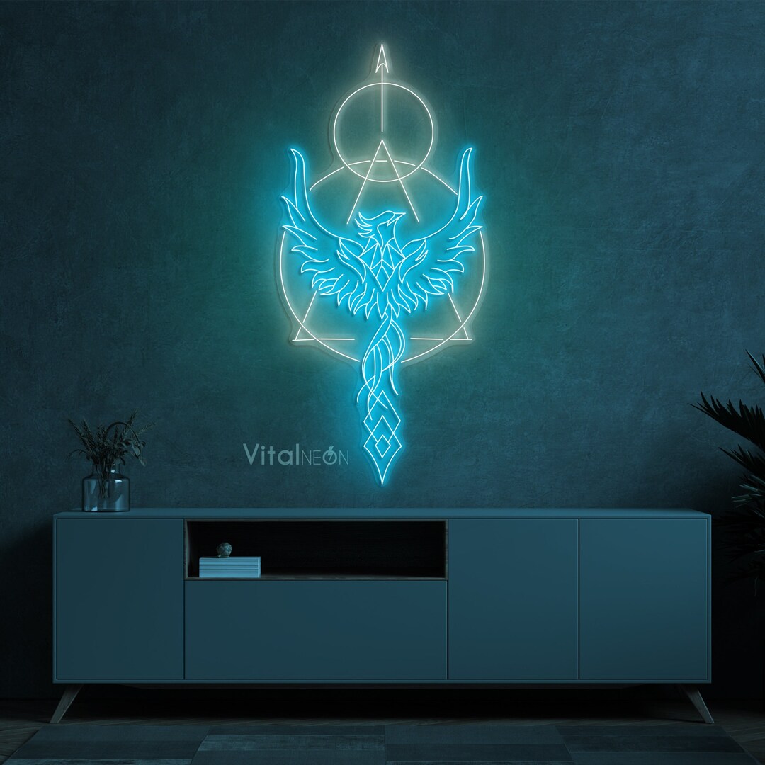 Phoenix Neon Light, Phoenix Neon Art, Phoenix Tattoo Wall Decor ...