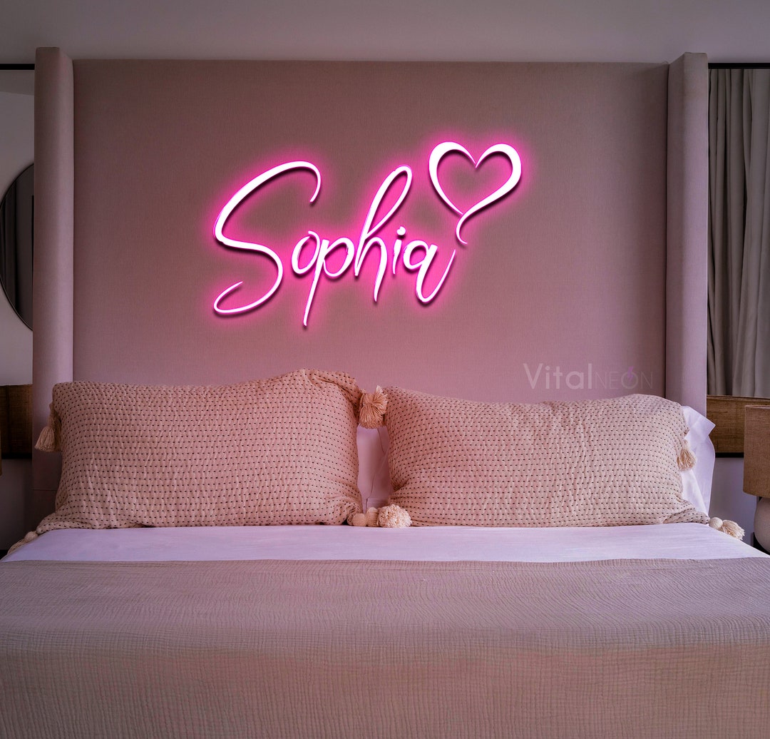 Custom Neon Sign, Personalized Name Neon Sign, Neon Lights, Nursery ...