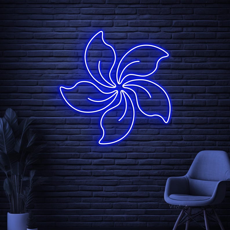 Customizable Flower Neon Sign, Wedding & Business Decor - Etsy