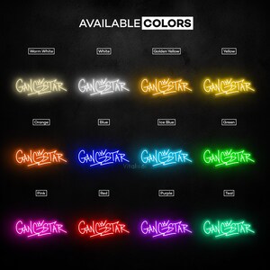 Gangstar Neon Sign, Gangstar LED Light, Gangstar Wall Decor, King Neon ...