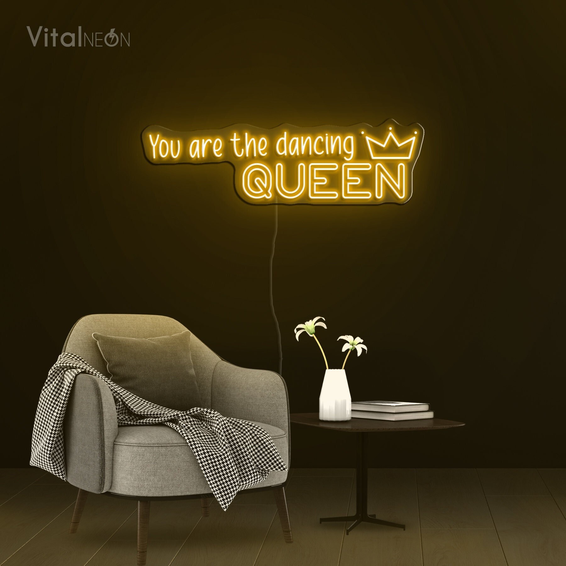 You Are the Dancing Queen Neon Sign, Inspired Wall Art, Dance Floor ...