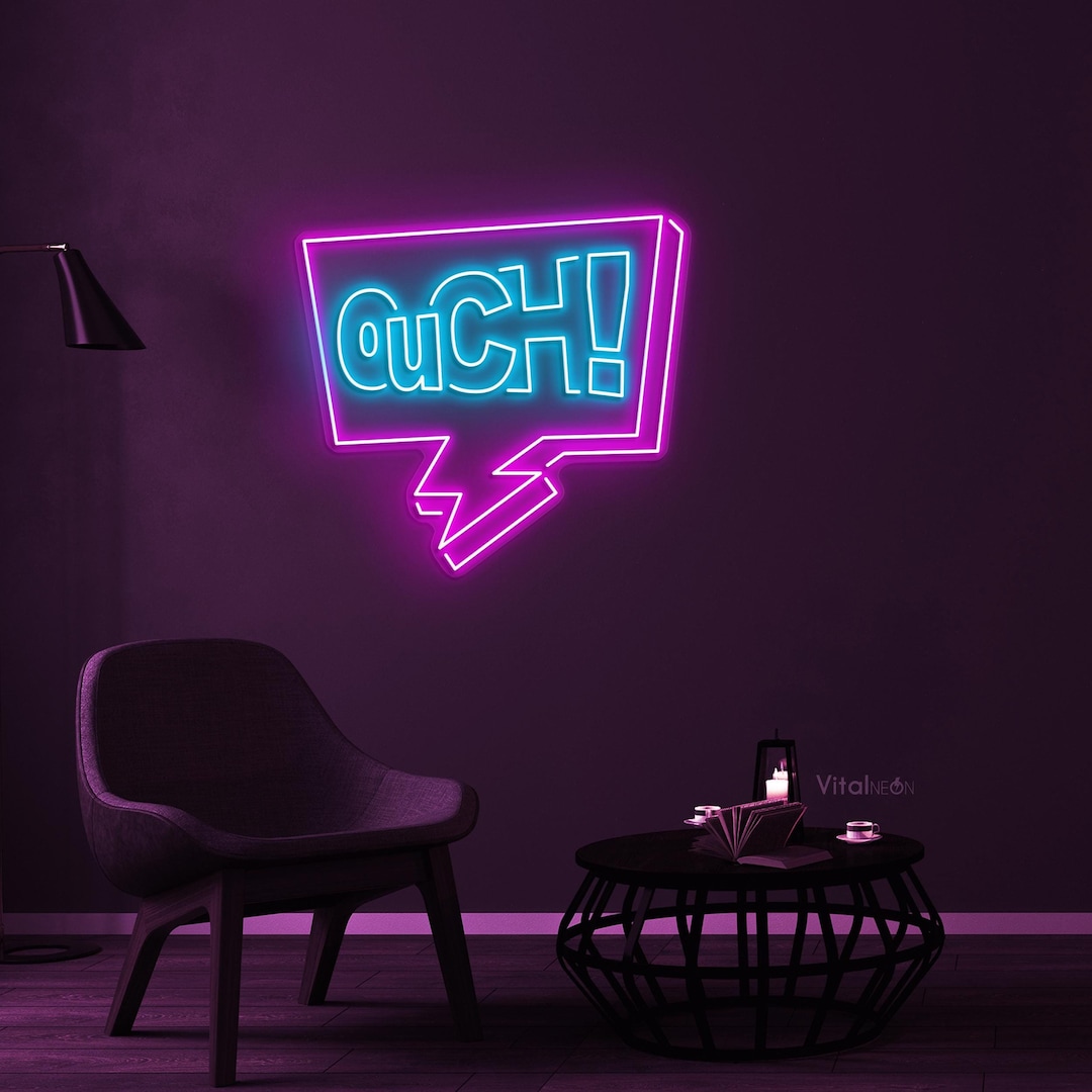 Ouch! Neon Sign, Ouch! LED Light, Party Wall Decor, Customized Neon ...