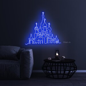 Castle Neon Sign, Castle LED Light, Castle Palace LED Naon Art, Custom ...