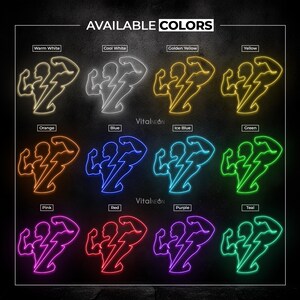 Bodybuilder Neon Sign, Bodybuilder LED Light, Power Wall Decor, Gym ...