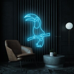 Toucan Neon Sign, Bird LED Wall Art, Tropical Decor - Etsy