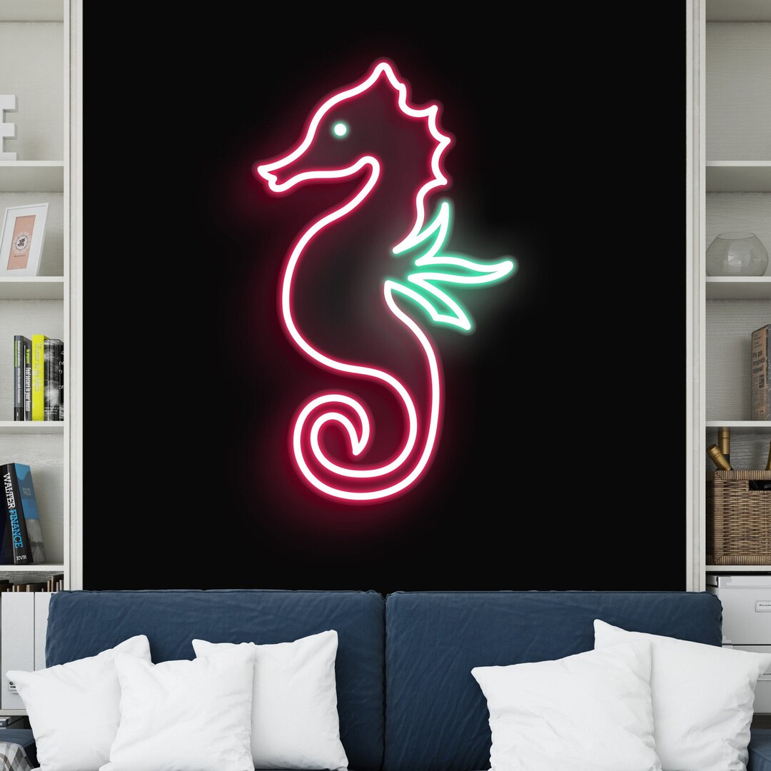 Seahorse Neon Signs, Seahorse LED Light, Seahorse Lover Gift, Seahorse ...