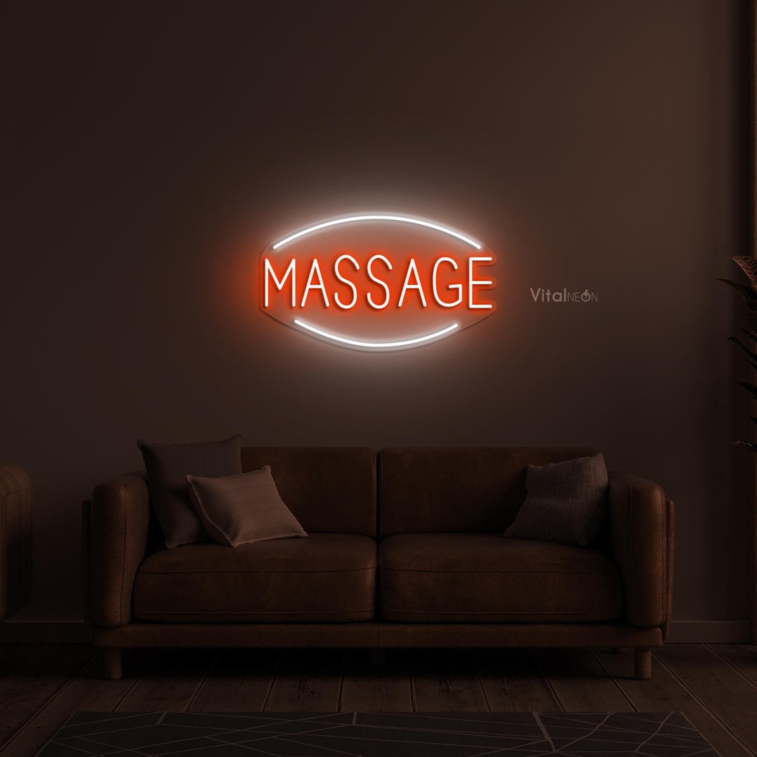 Massage Neon Sign, Massage LED Light, Massage LED Neon Art, Body Care ...