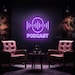 Podcast Neon Sign, Podcast LED Light, Microphone Neon Art, Recording ...