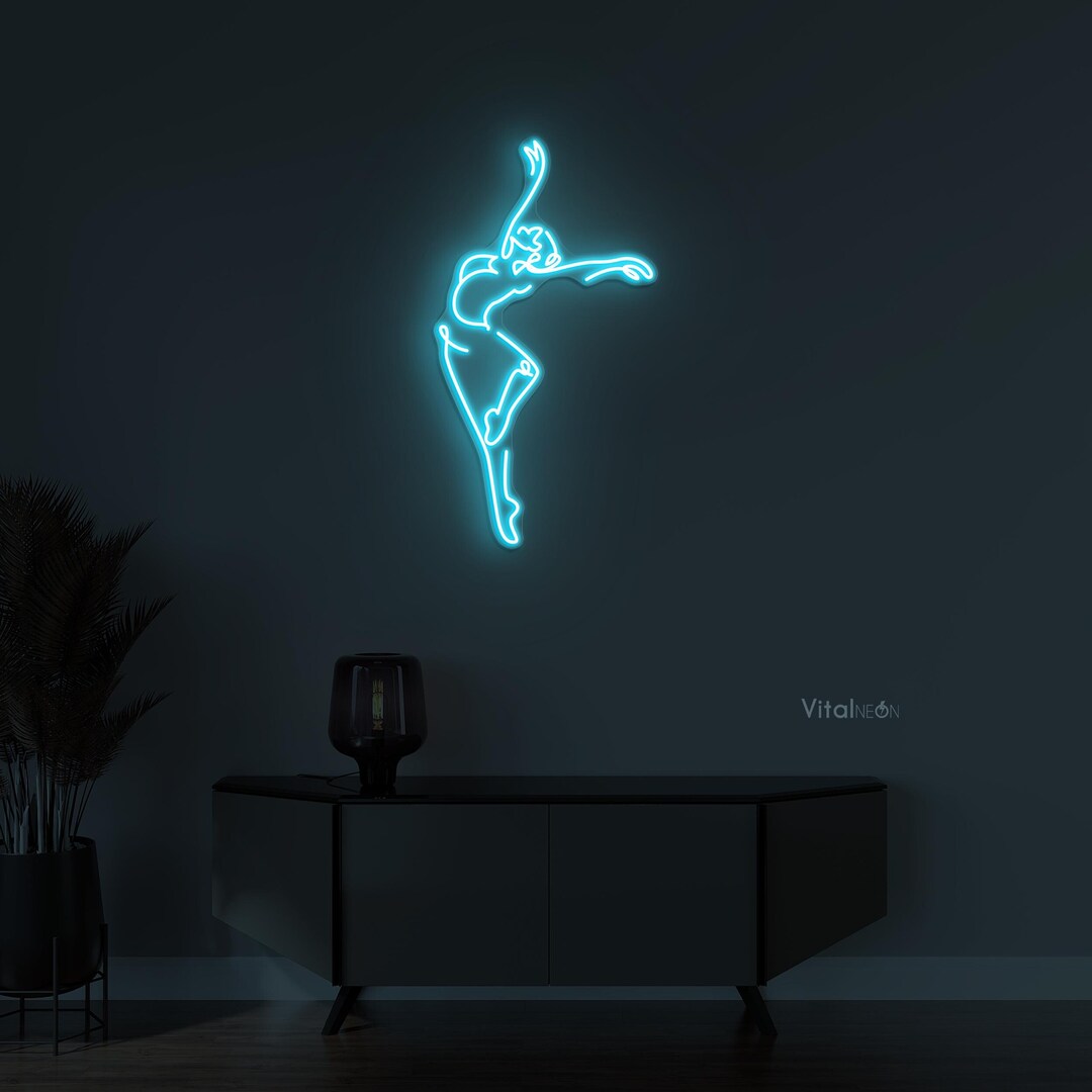 Girl Dance Neon Sign, Ballet Dance LED Light, Girl Dance LED Art ...