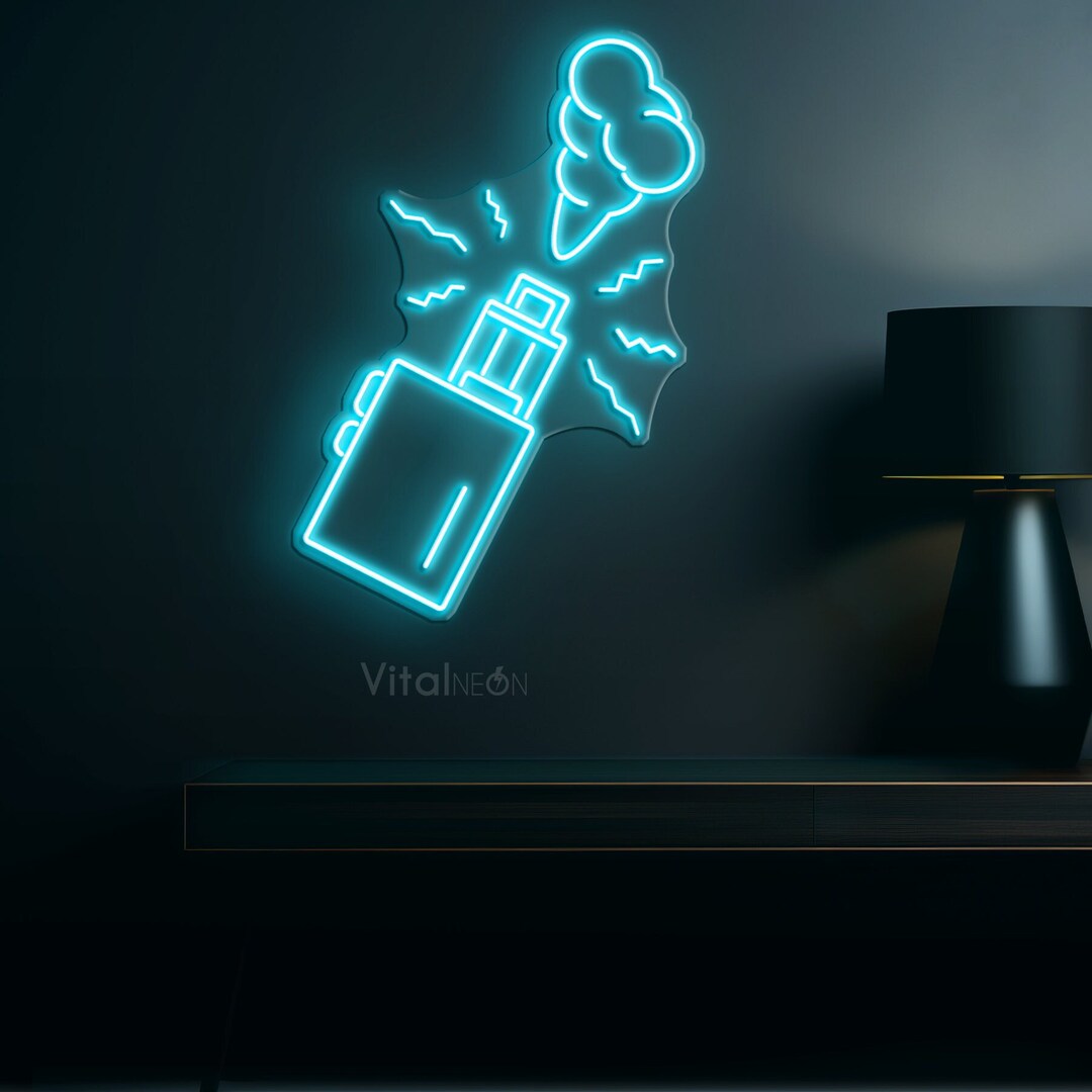 Vape Shop Neon Sign, LED Art for Business Advertising, Man Cave, Home ...