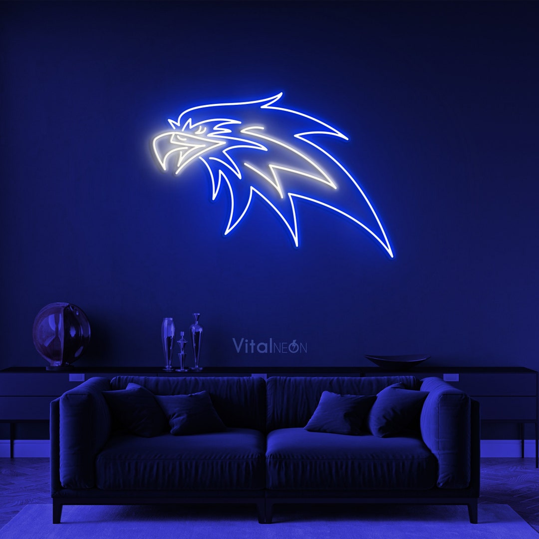 Eagle Head Neon Light, Eagle Wall Decor, Bird of Prey Neon Sign, LED ...