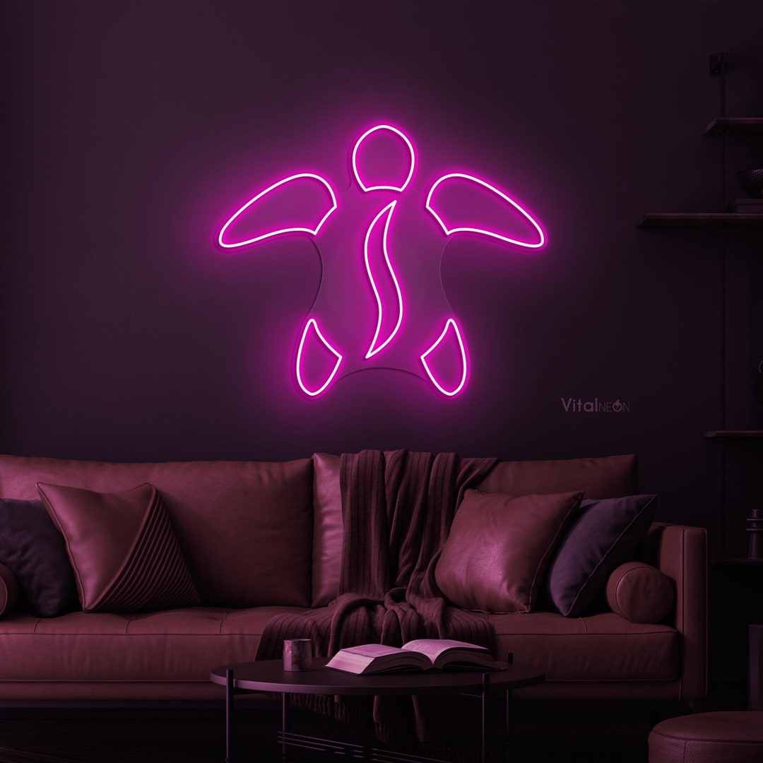 Turtle Neon Sign, Turtle Led Light, Sea Creature LED Neon Art, Animal ...