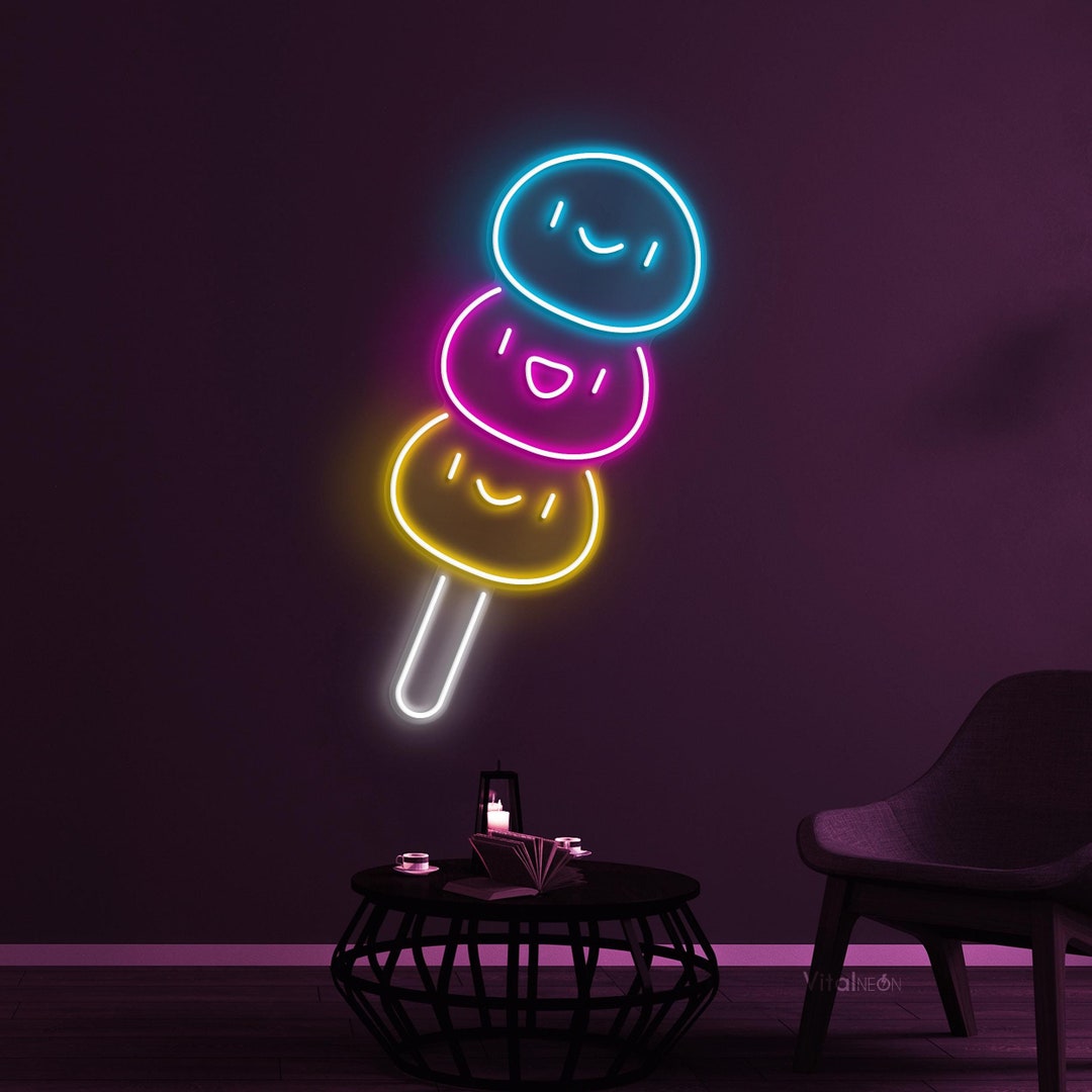 Dango Neon Sign, Dumpling LED Light, Cute Dango LED Light, Restaurant ...