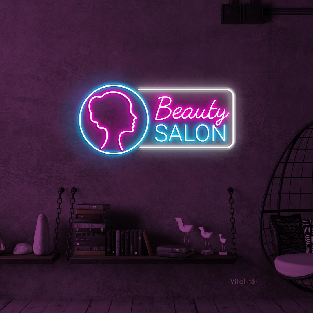 Beauty Salon Neon Sign, Beauty Salon LED Light, Beauty Parlour Wall ...