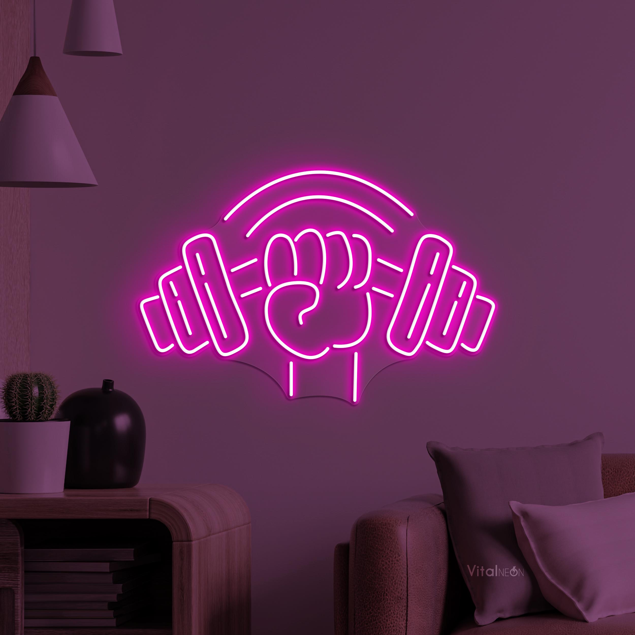 Weightlifting Neon Sign, Weightlifting LED Light, Dumbbell Wall Art ...