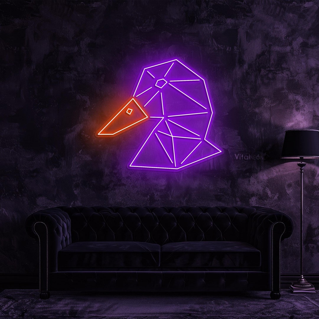 Duck Neon Sign, Duck Head LED Light, Duck Neon Art for Home Decor, Duck ...
