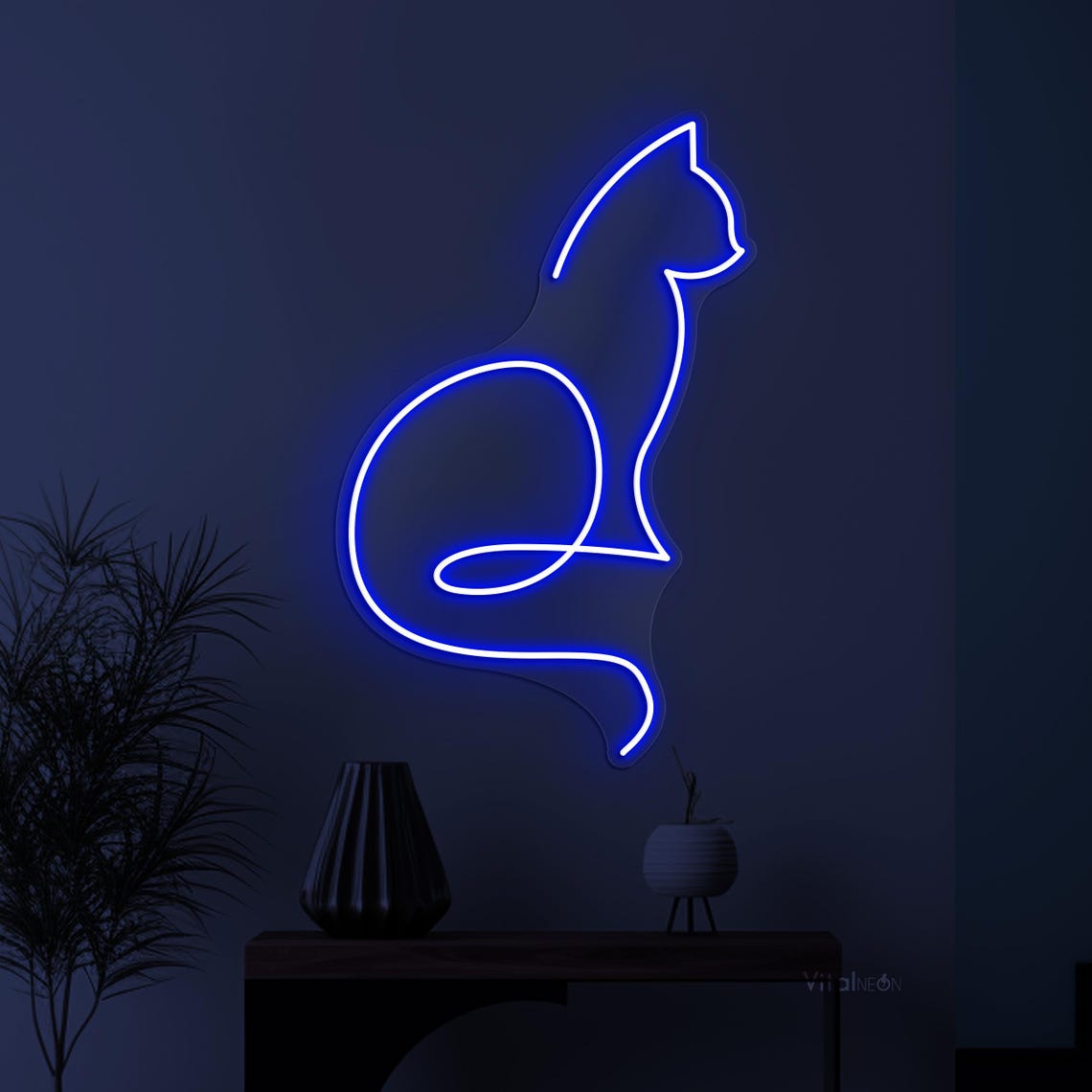 Customizable Cat LED Neon Sign, Nursery, Pet Shop Decor - Etsy