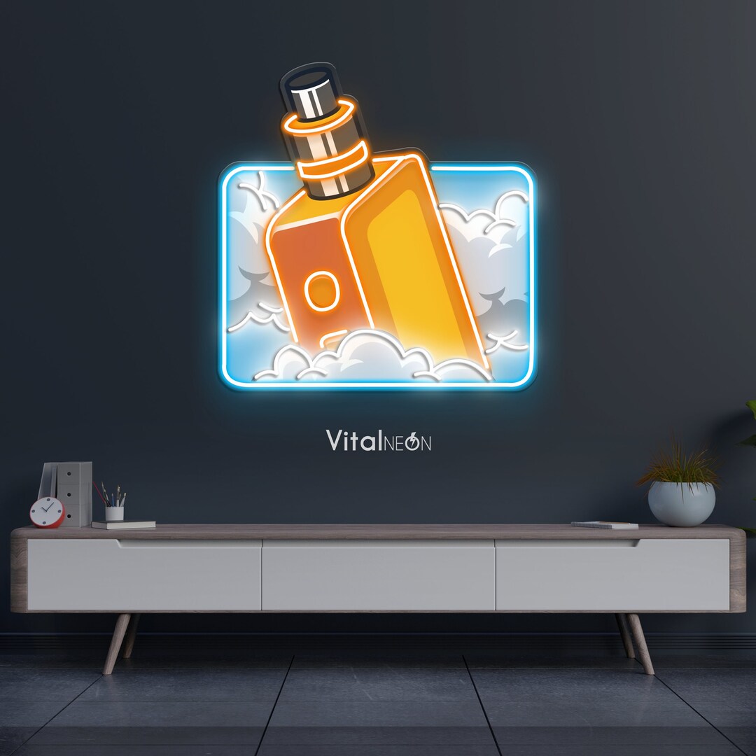 Vape LED Neon Light, Vape Pop Art Decor, Vape Sign for Smoke Shops ...