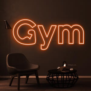 Customizable Gym LED Neon Sign, Fitness Decor - Etsy