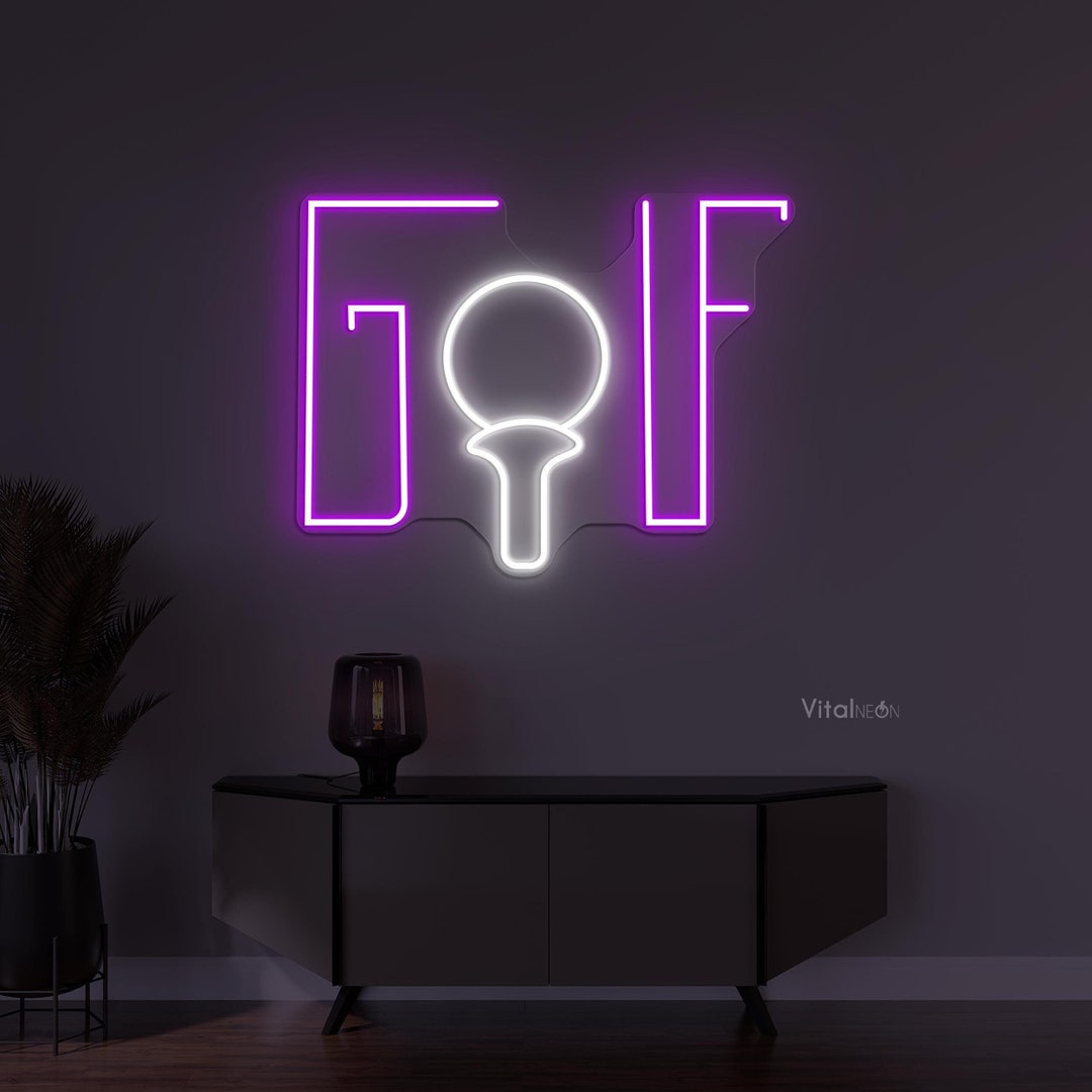 Golf Neon Sign LED Light Sports Wall Art Game Room Club Home Lover ...