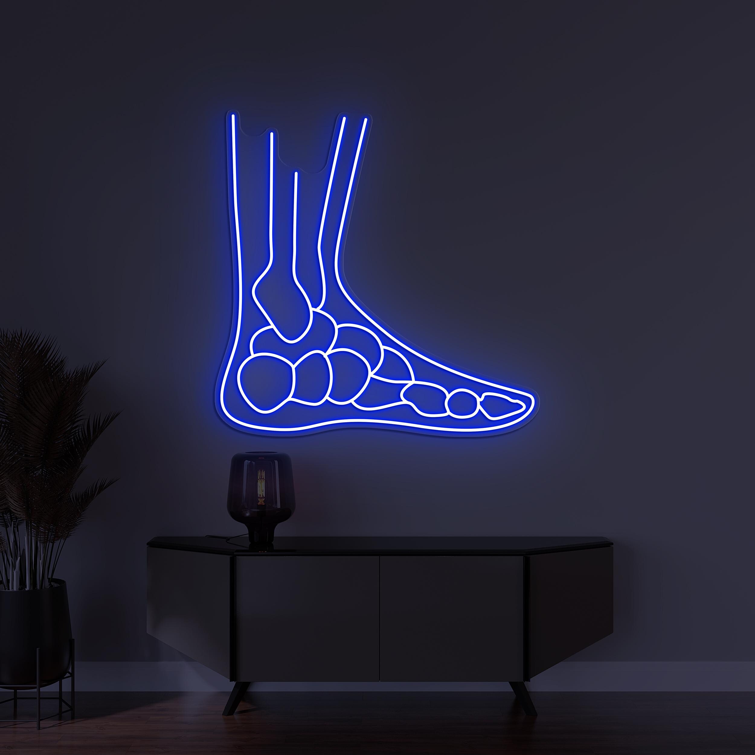 Foot Bones LED Neon Sign, Personalized Medical Clinic Hospital Doctor ...