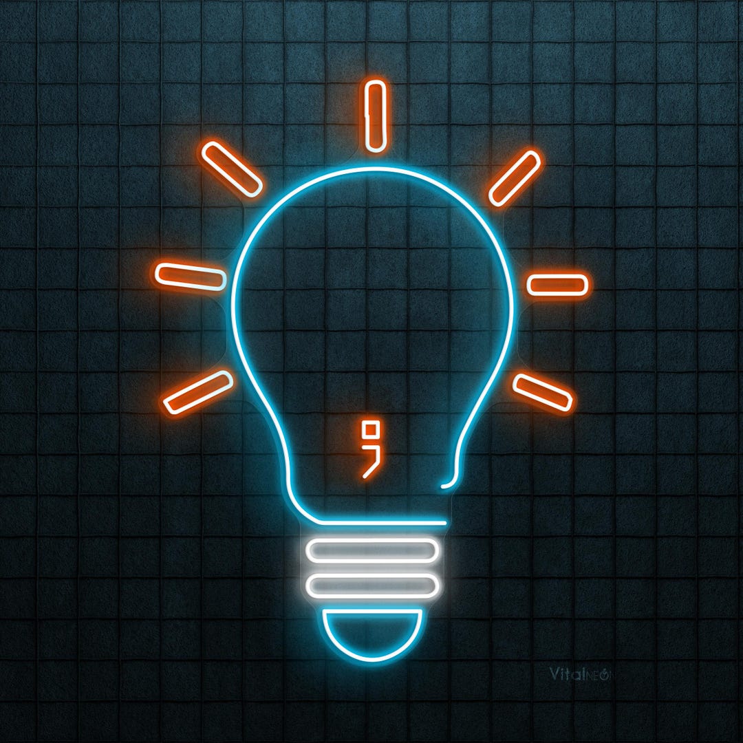 Light Bulb Neon Sign, Light Bulb Led Light, Inspiration Wall Decor ...