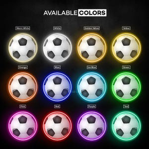Soccer Ball Neon Sign, Soccer Ball LED Light, Football Ball Wall Art ...