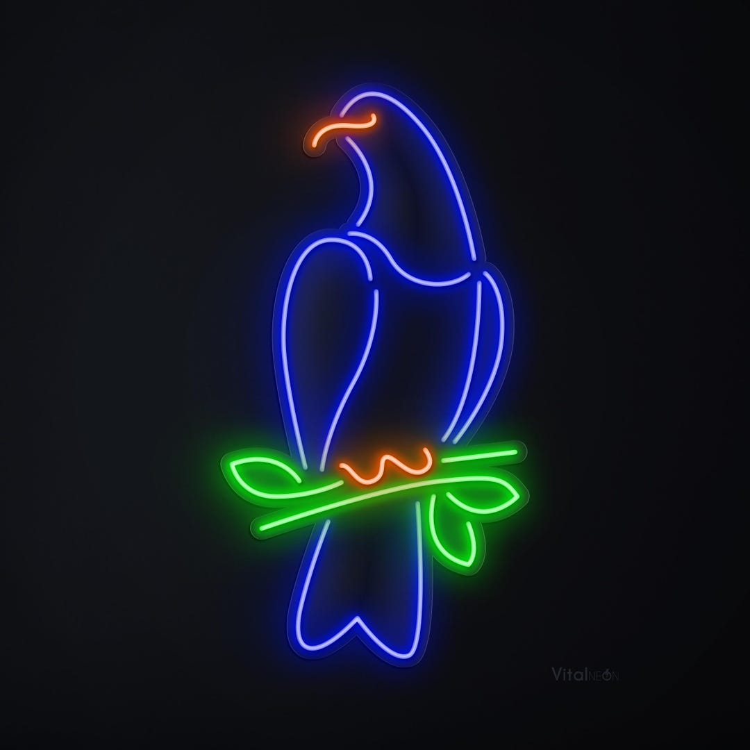 Pigeon (rock Dove) Neon Sign – LED Wall Art for Urban Nature & Bird ...