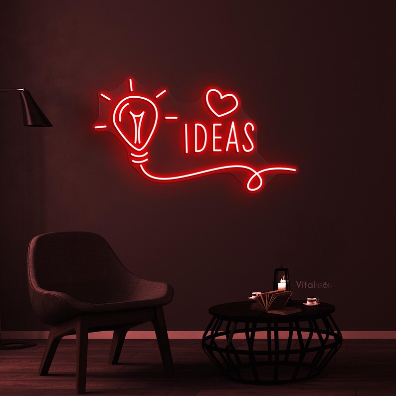 Ideas Neon Sign, Idea Bulb LED Wall Decor, Kids Room Decor - Etsy Australia
