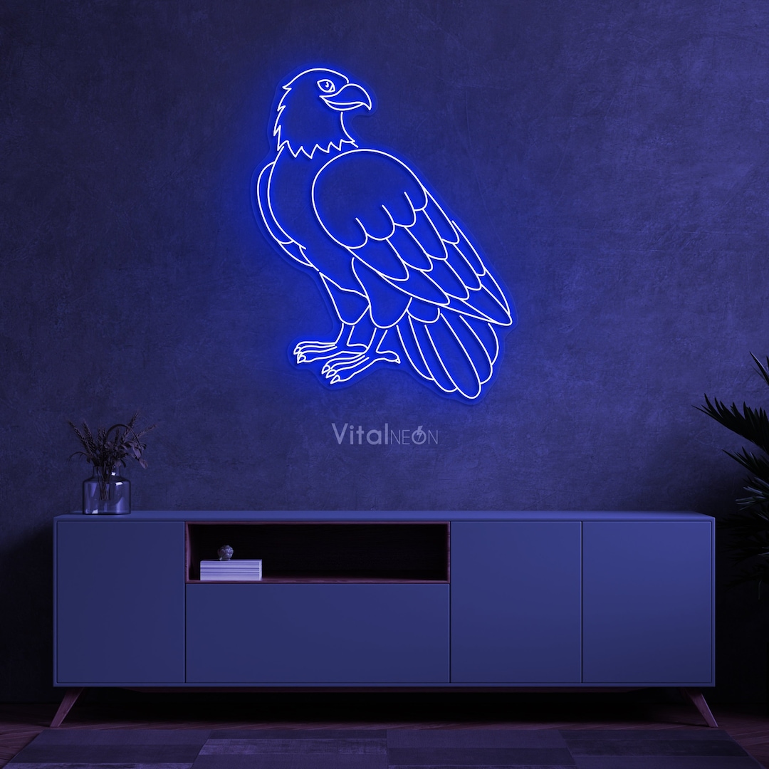 Eagle Neon Sign, Eagle Neon Art, LED Bedroom Office Living Room Bar ...