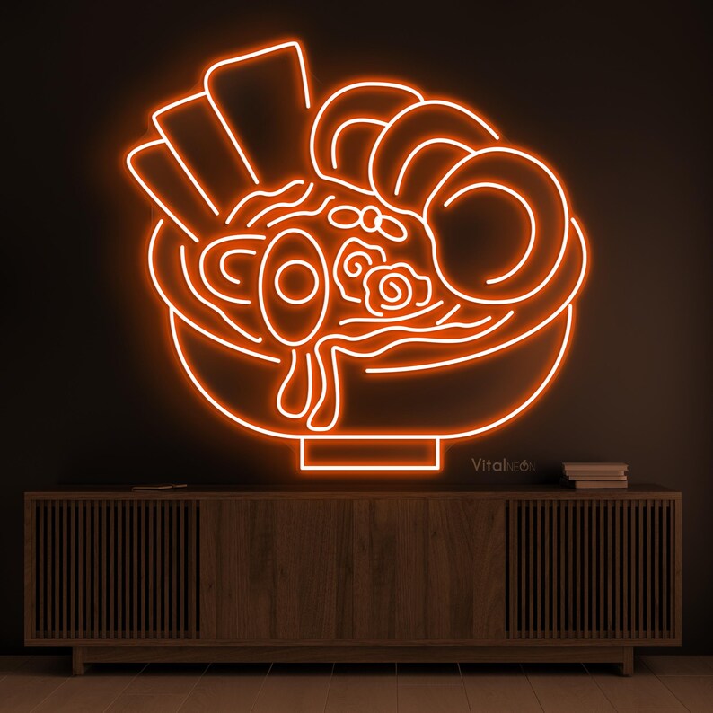 Ramen Bowl Neon Sign, Japanese Restaurant LED Wall Decor - Etsy UK