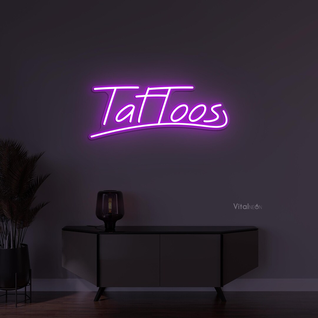 Tattoos Neon Sign, Tattoos LED Light, Tattoos Logo Decor, Tattoo Shop ...