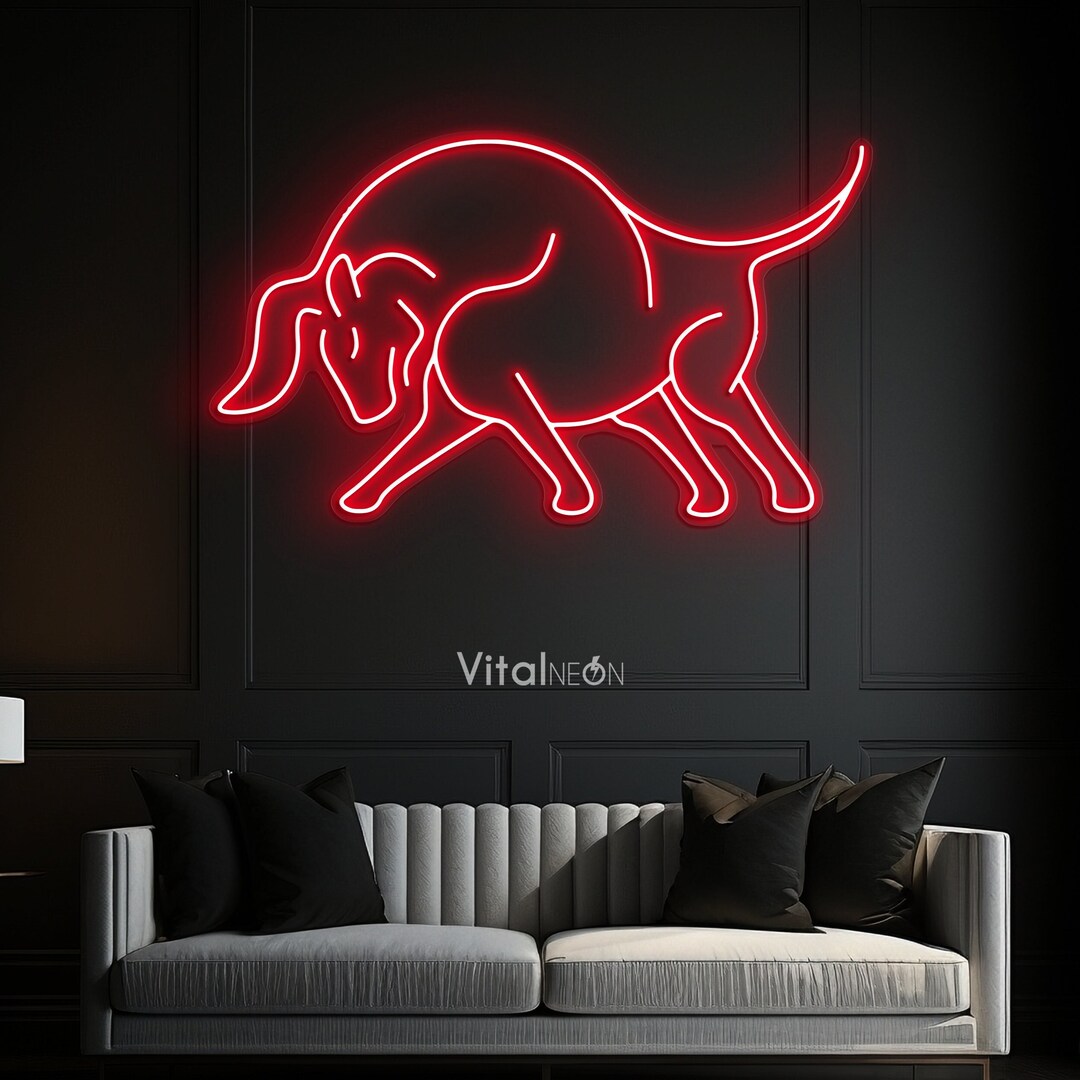 Bull Neon Sign, LED Bull Light for Bar and Man Cave Decor, RGB Taurus ...