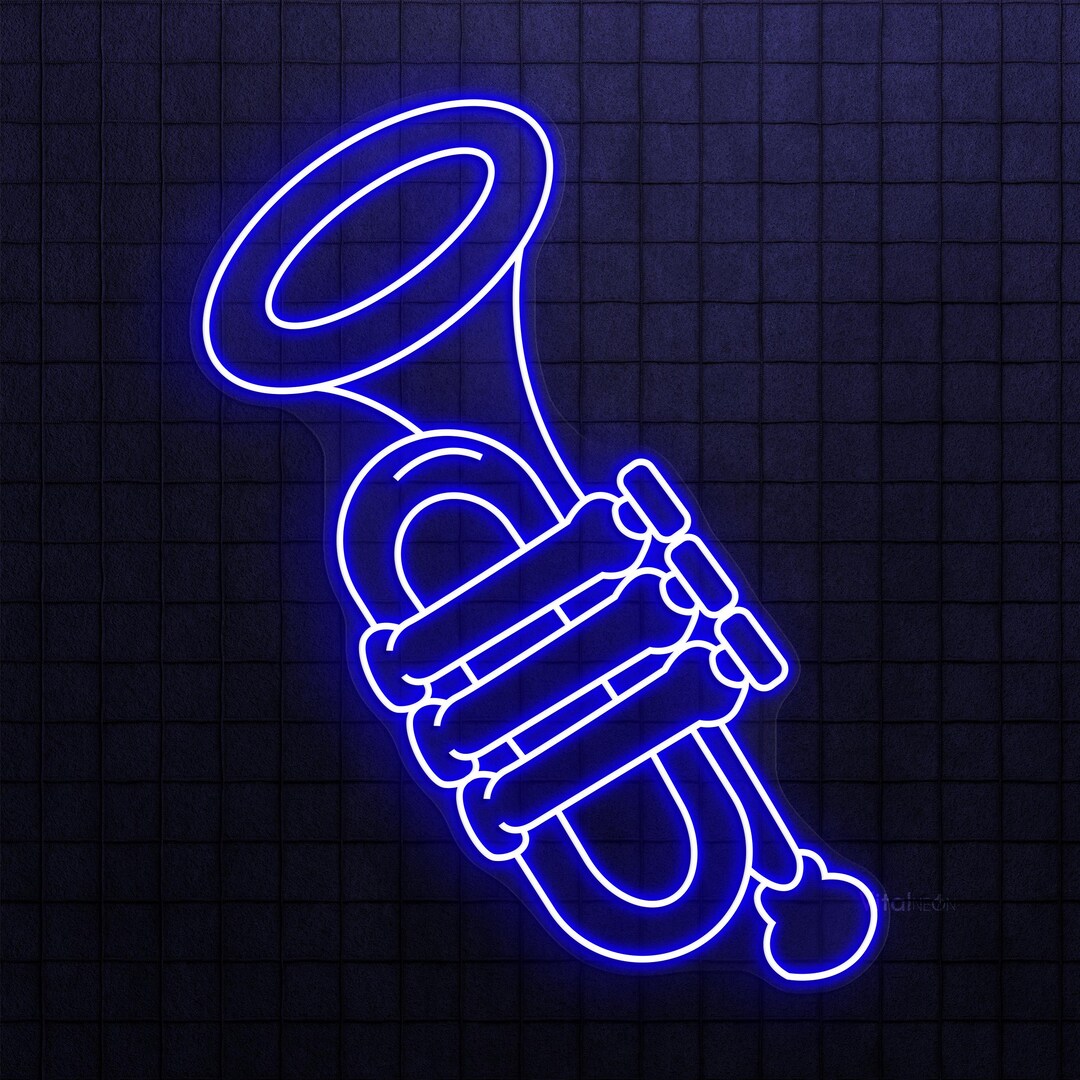 Trumpet Neon Sign, Trumpet LED Light, Music Room Wall Decor, Music ...