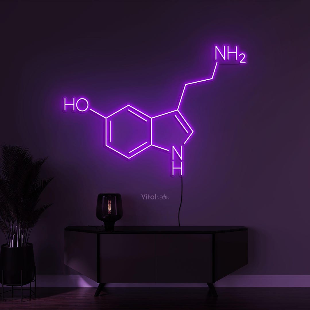 Molecular Formula Neon Sign, Formula Wall Decor, Molecular Formula Neon ...
