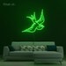 Swallow LED Neon Sign for Flying Bird Wall Art Bedroom Living Room ...