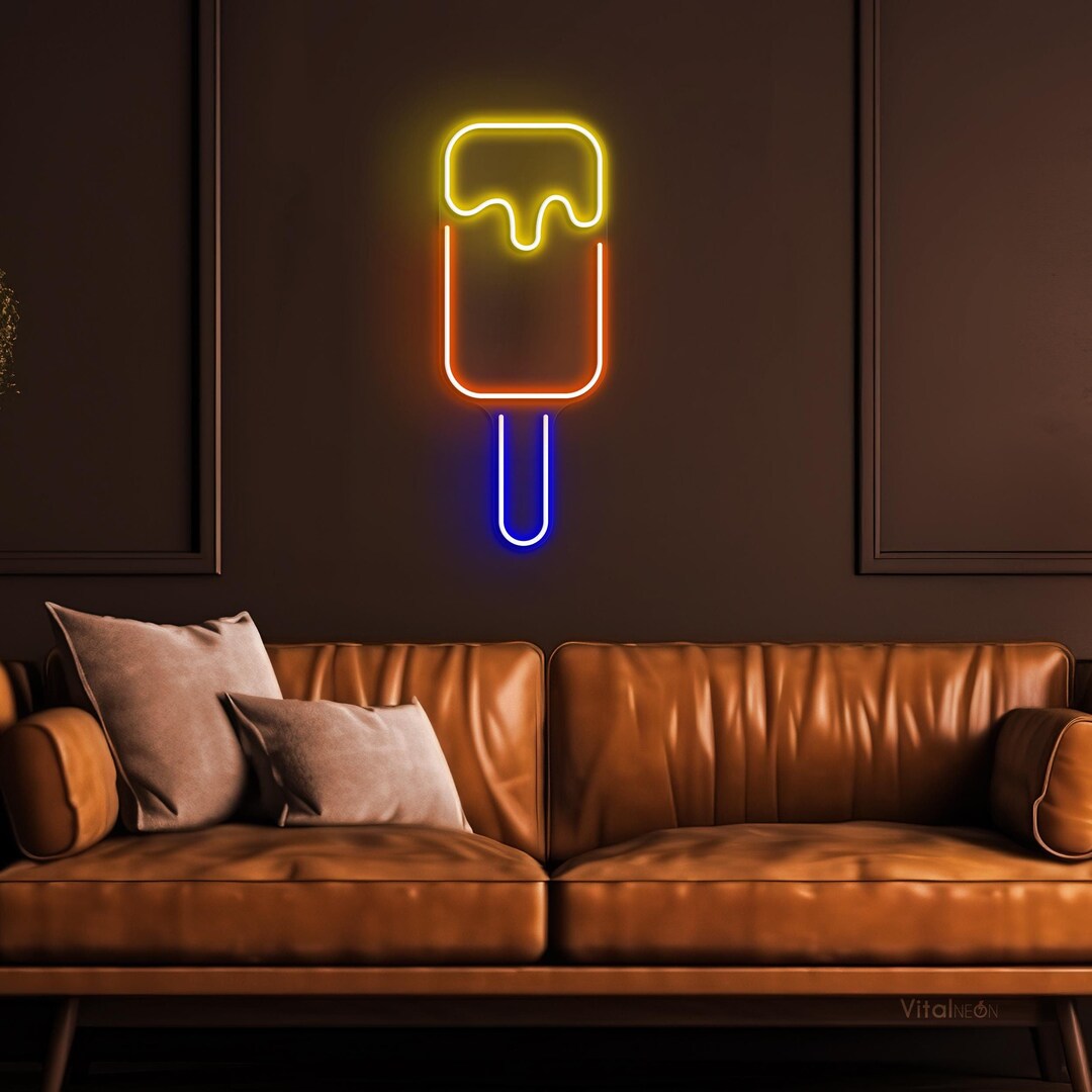 Popsicle Neon Sign, Popsicle LED Light, Ice Cream Wall Decor, Summer ...