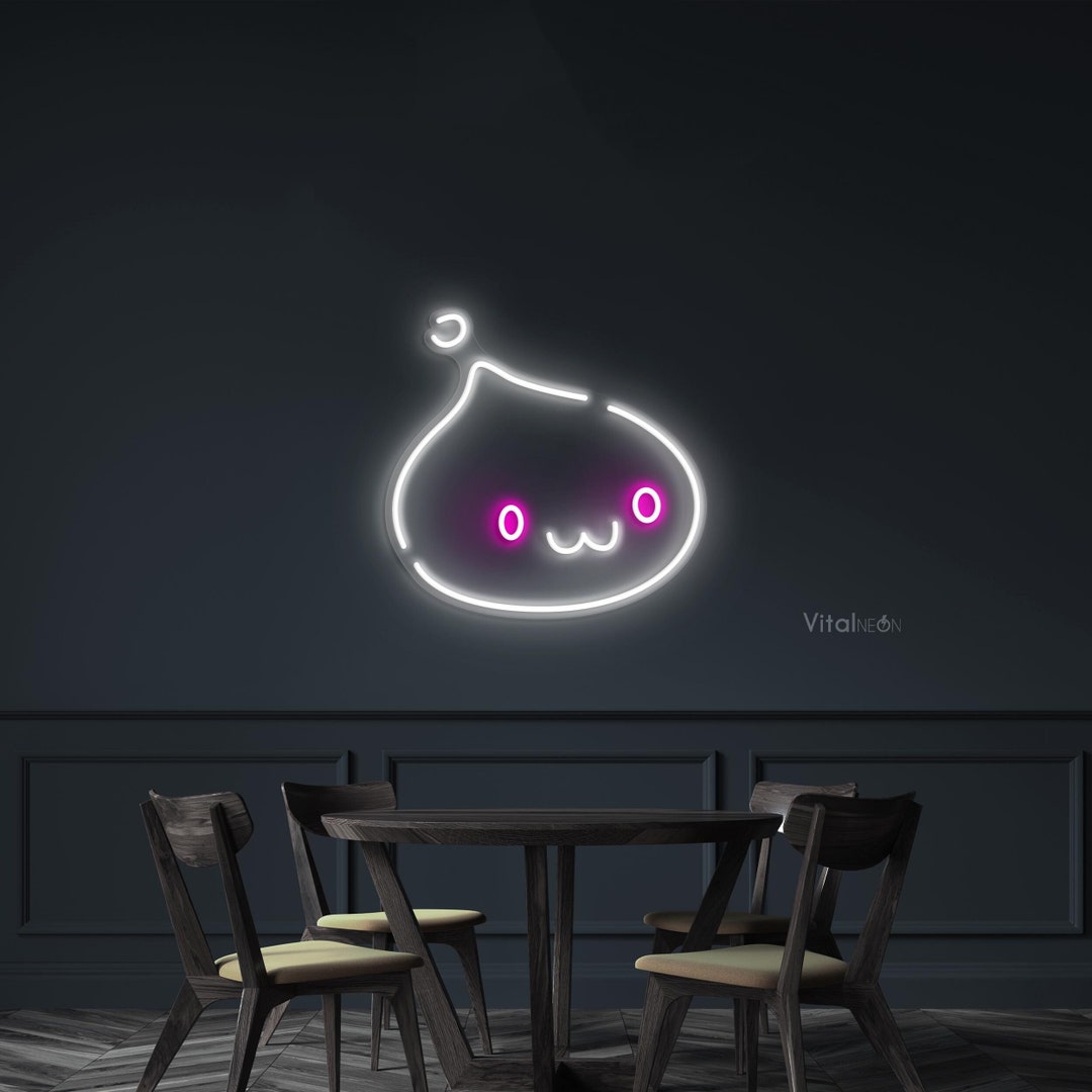 Cute Momo Neon Sign, Cute Momo LED Light, Kawaii Wall Decor, Nursery ...