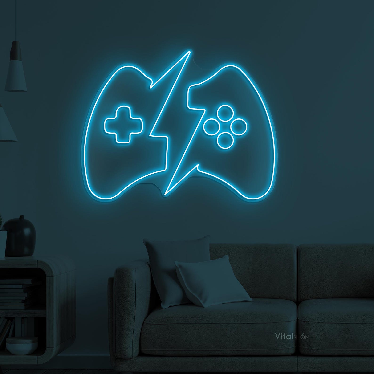 Customizable Game Controller LED Neon Sign, Game Room Decor - Etsy
