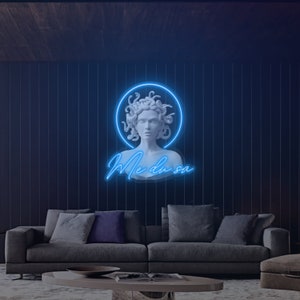 Medusa Head Neon Sign, Mythical LED Art, Greek Mythology Masterpiece ...