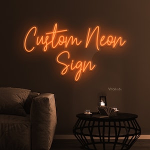 Custom Neon Sign, Personalized LED Light for Room, Bedroom, Bar, Shop ...