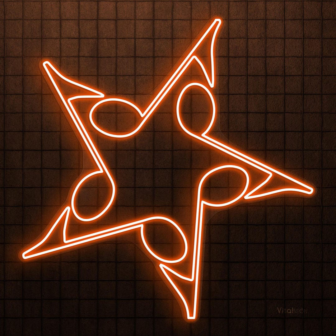 Musical Note Star Neon Sign, Music Room Wall Art - Etsy