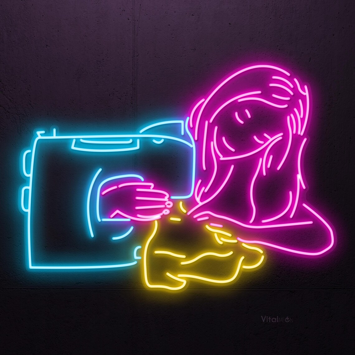 Sewing Woman LED Neon Sign, Seamstress Tailor Shop DIY Craft Room - Etsy