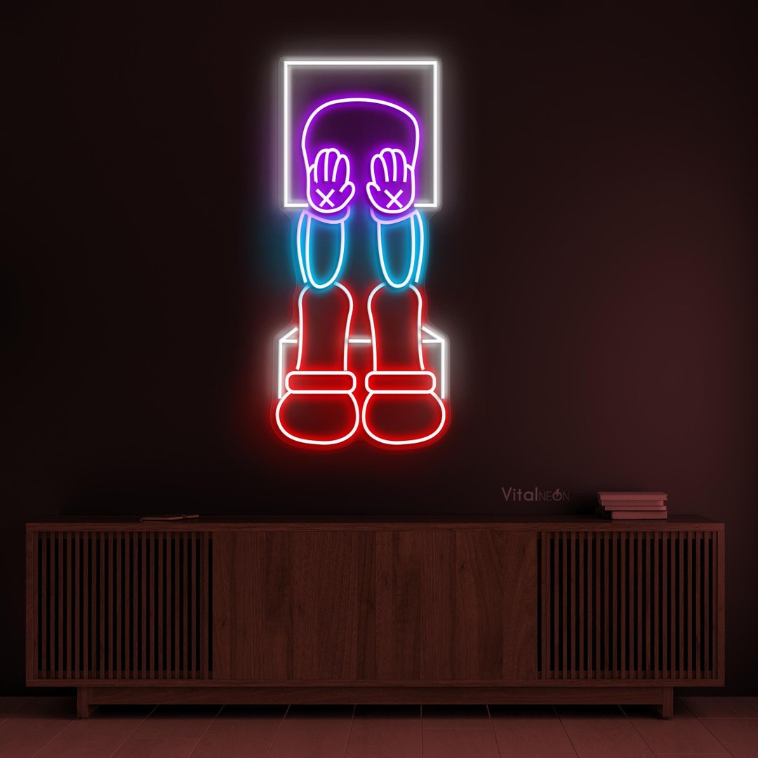 Kaw Neon Sign, Kaw LED Light, Party Wall Decor, Modern Street Wall Art ...