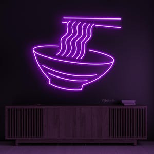 Ramen Neon Sign, Ramen LED Light, Warm Ramen Wall Art, Japanese ...