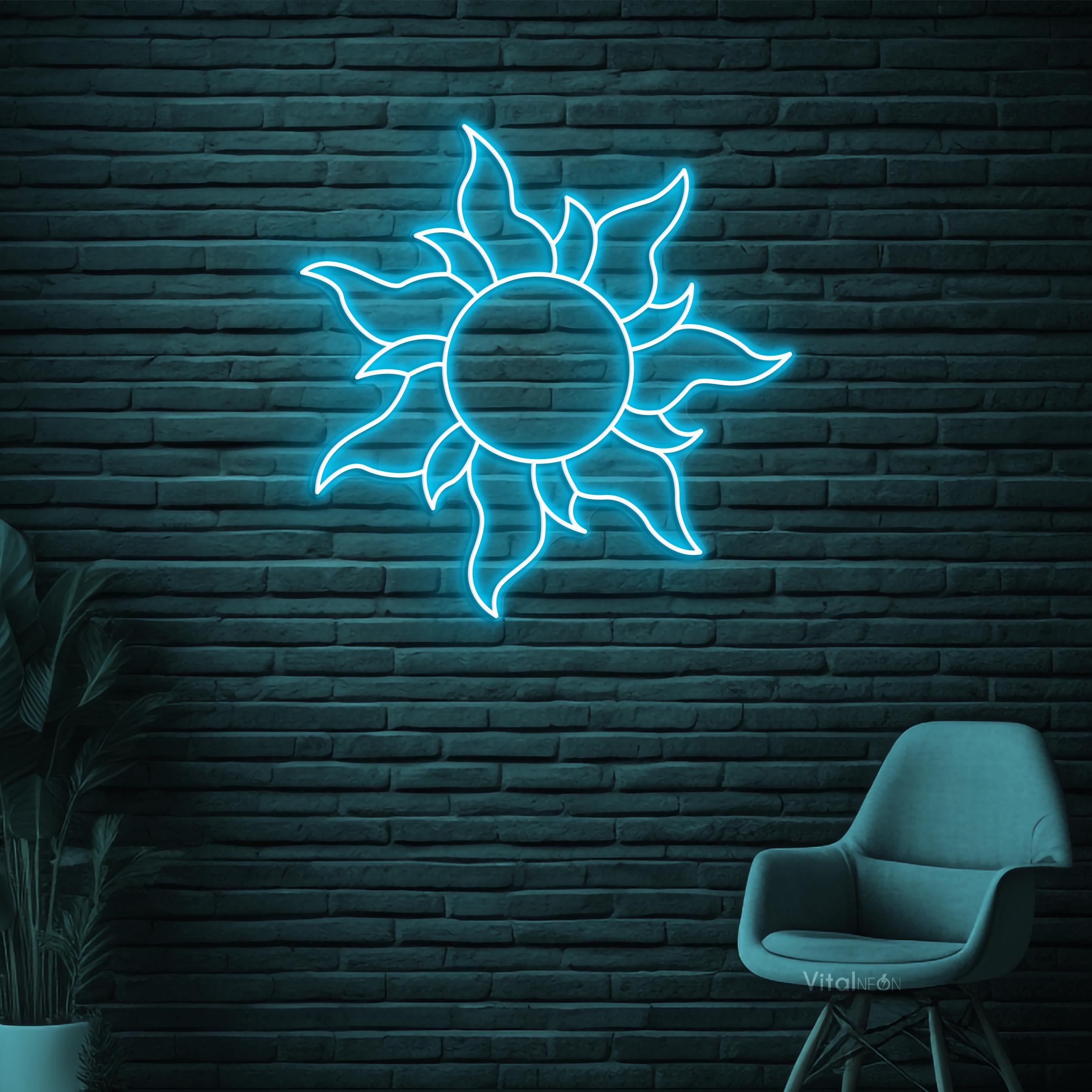Sun Neon Sign, Sun LED Light, Home Wall Decor, Kids Room Wall Art ...