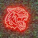 Tiger Head Neon Sign, Tiger Neon Light, Animal Neon Light, Tiager Art ...