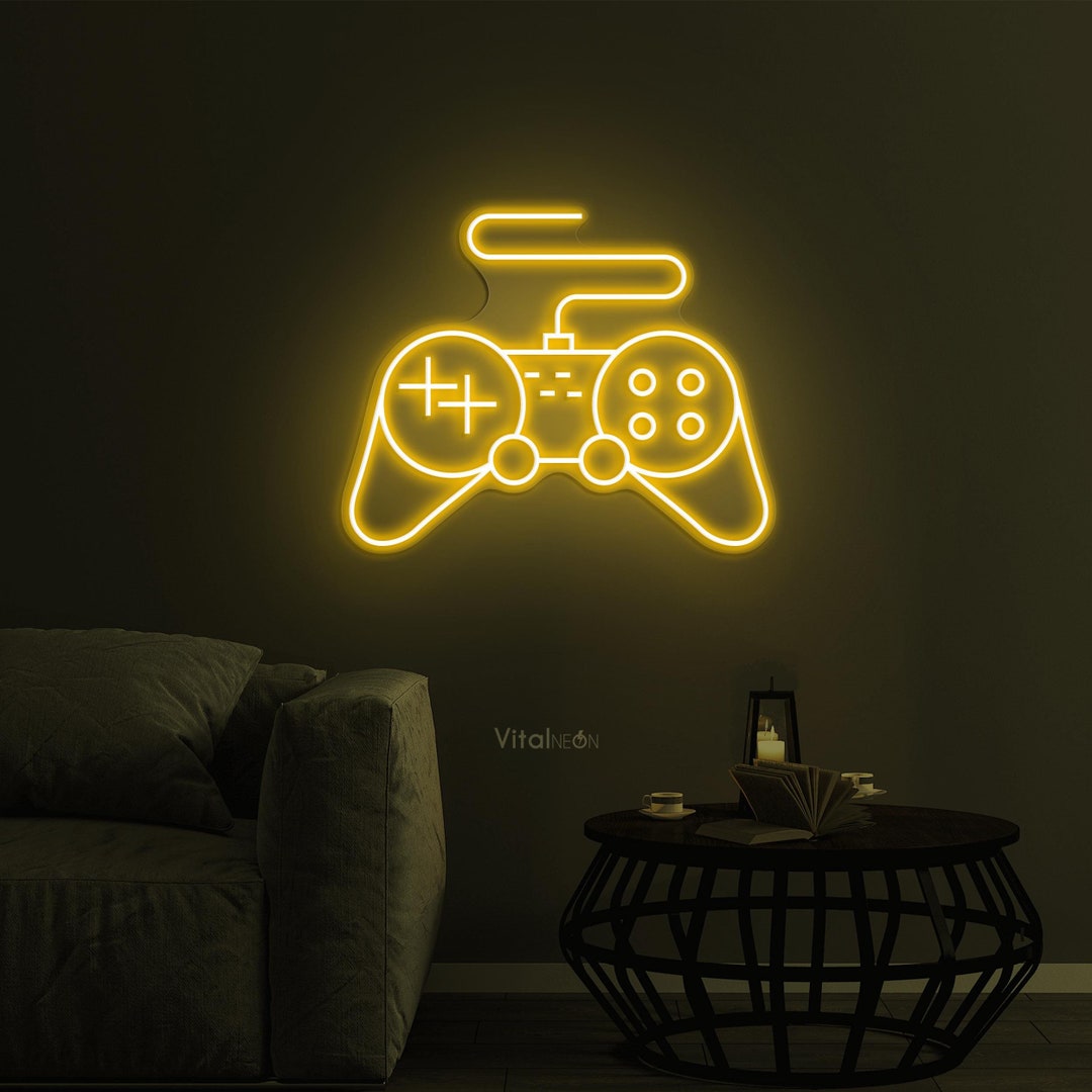 Game Controller Neon Sign, Game Controller LED Neon Light, Decor for ...