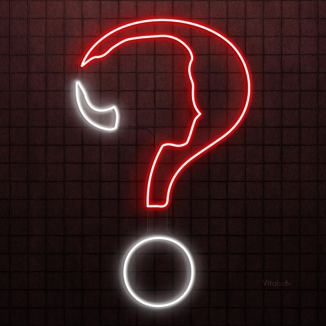 Question Mark Neon Sign, Question Mark LED Light, Question Mark Symbol ...